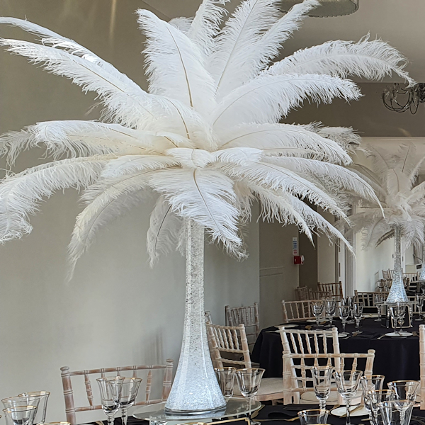 Ostrich Feather Table Centre – CJ Props